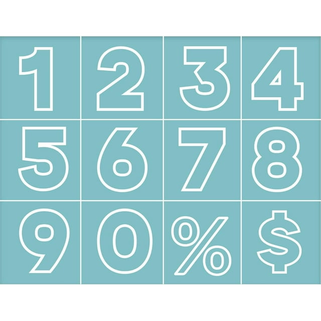 Self-Adhesive Silk Screen Printing Stencil Numbers Reusable Pattern ...