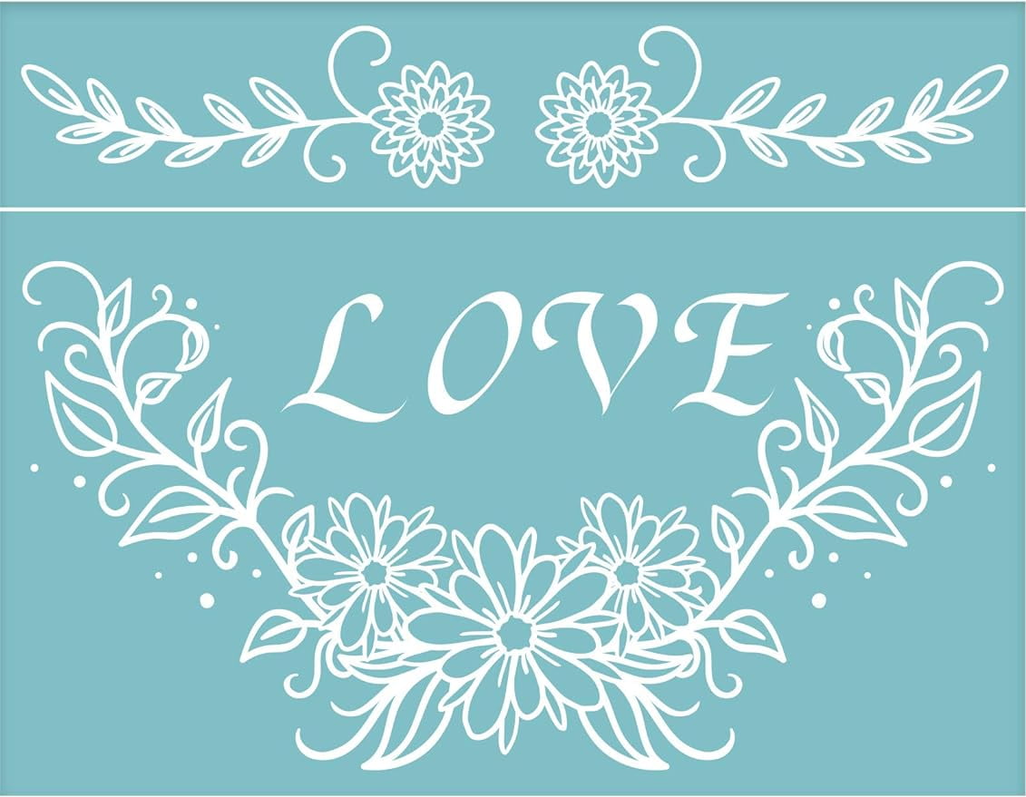 Self-Adhesive Silk Screen Printing Stencil Reusable Pattern Stencils ...