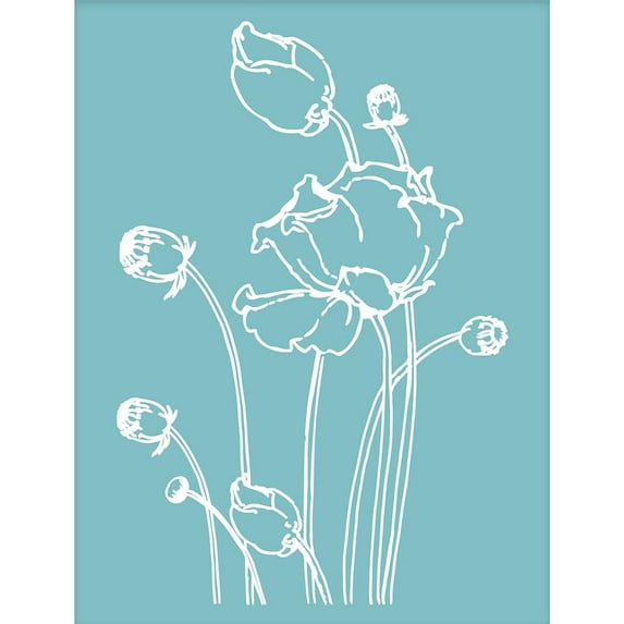 Self-Adhesive Silk Screen Printing Stencil Reusable Pattern Stencils ...