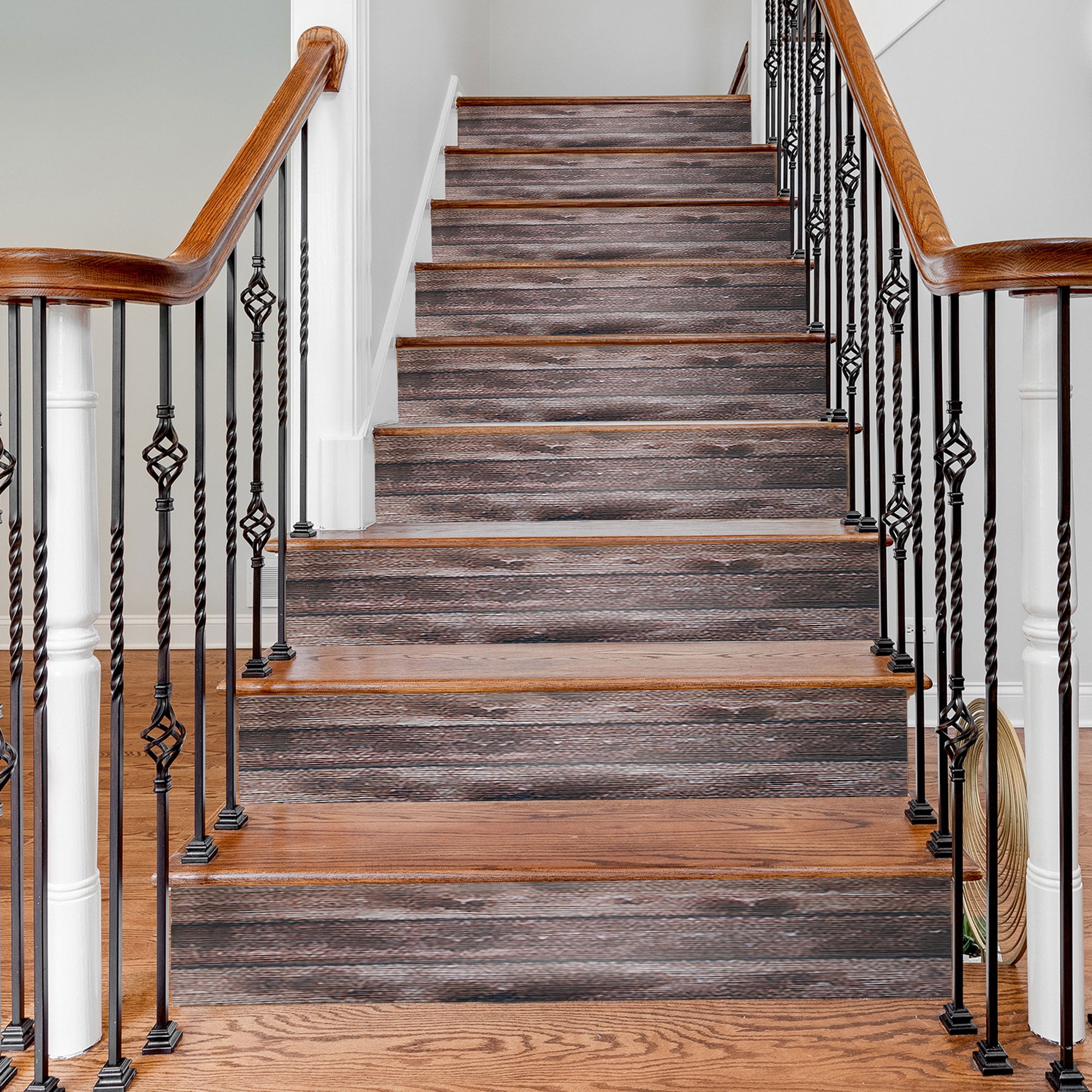 Self Adhesive Stair Stickers, 14pcs Peel and Stick Vinyl Staircase ...