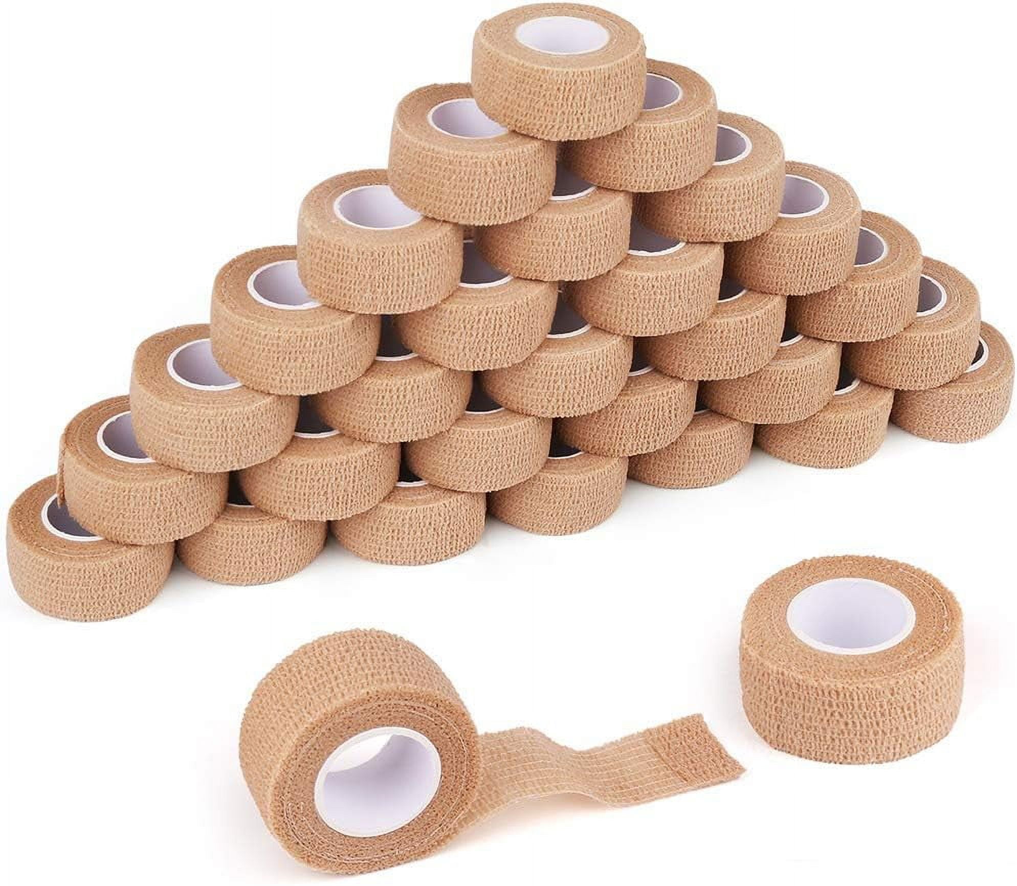 Self Adhesive Tape, 30 Pack, 1 inch x 5 Yards, Self Adhesive Bandage ...