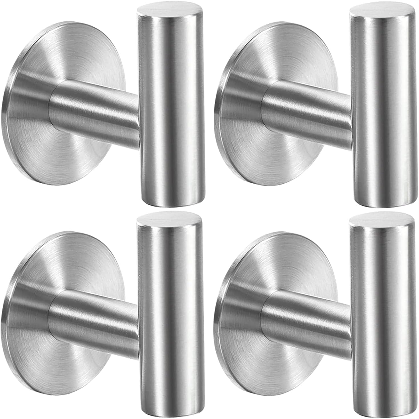 Self Adhesive Towel Hook Coat Hook Brushed Nickel SUS304 Stainless ...