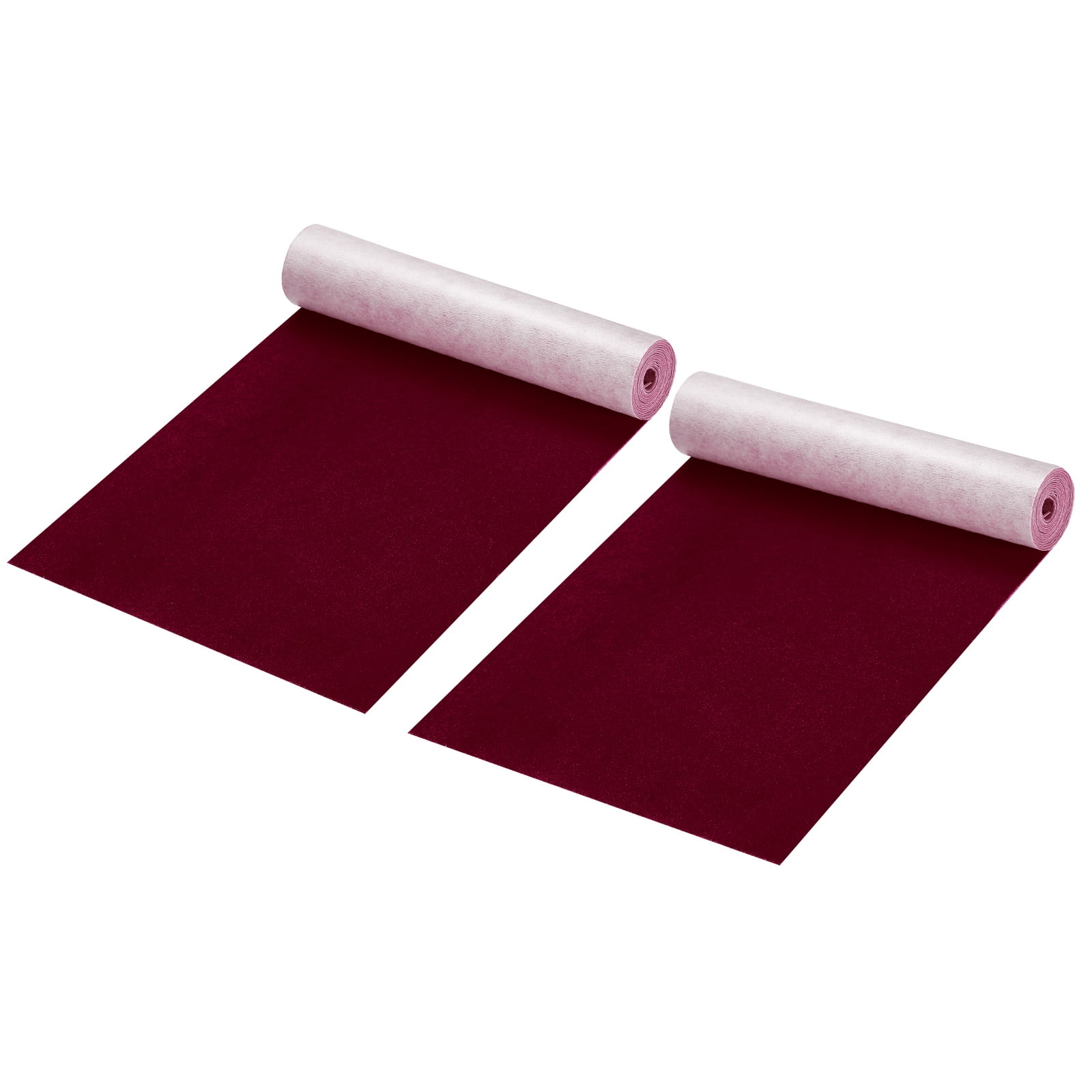 Self-Adhesive Velvet Patches Repair Patches Dark Red 58"x8" 2 Pack ...