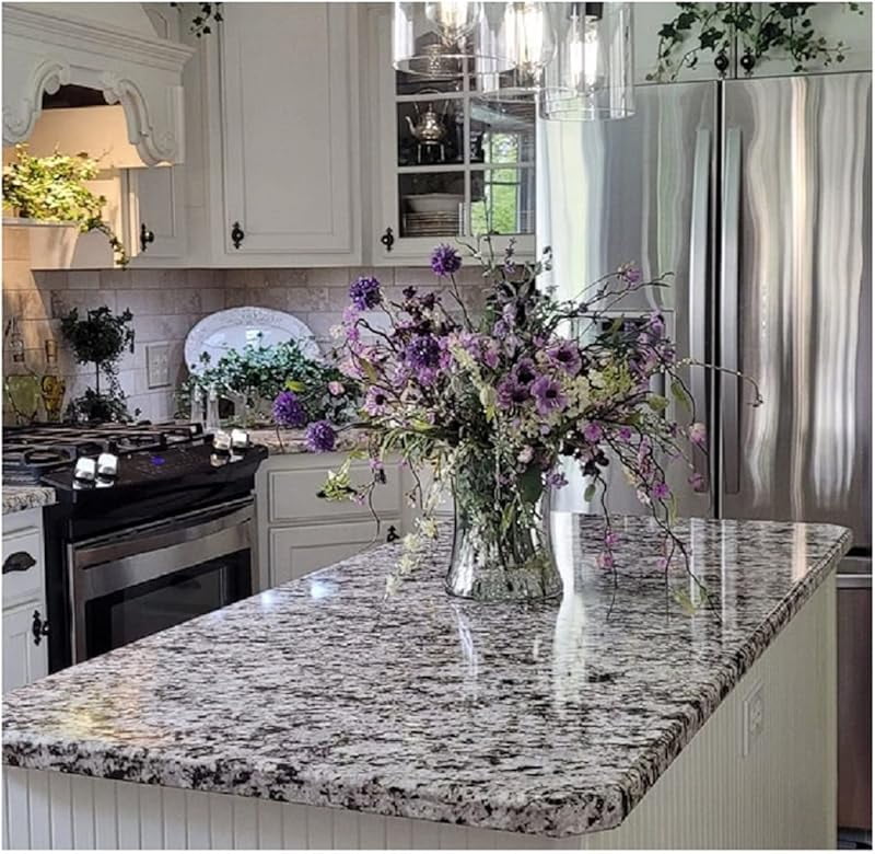 Self Adhesive Vinyl Countertop Wrap | Gray White Black Granite Quartz ...