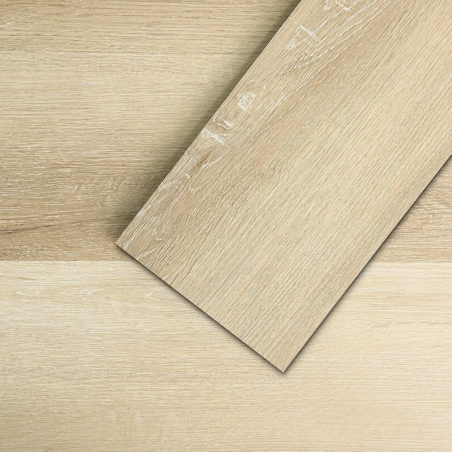 Self-Adhesive Vinyl Flooring Plank, 36 Pack - 6 x 36 inch, Natural Wood ...