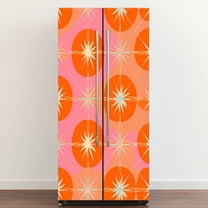 Self Adhesive Vinyl Refrigerator Wrap Set sunflower Door Mural ...