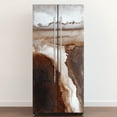 Self Adhesive Vinyl Refrigerator Wrap Set Abstract Spots paint ...