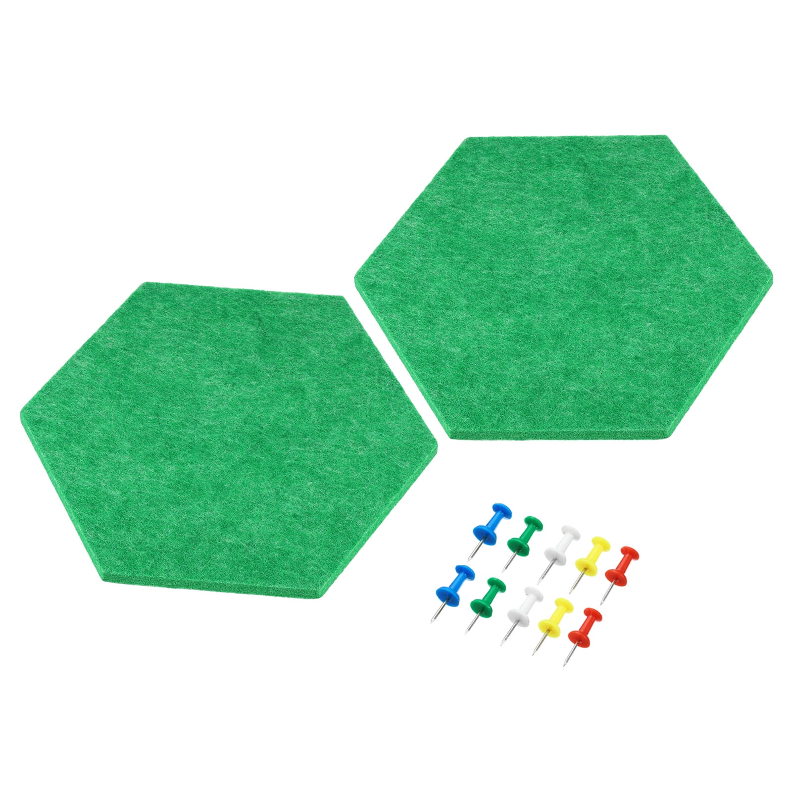 Self Adhesive Wall Hexagon Bulletin Felt Board Tile with Push Pin ...
