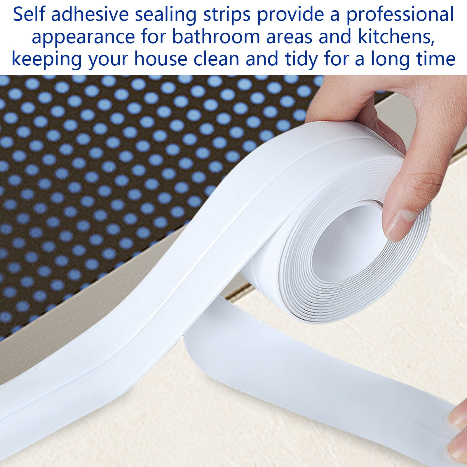 Self Adhesive Waterproof Sealing Tape Strip for Kitchen Sink Bathroom ...