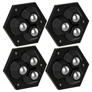 NUOLUX 4pcs Self Adhesive Caster Wheels 360 Degree Swivel Mini Adhesive ...