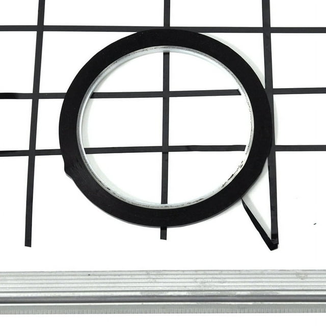 Self Adhesive Black Whiteboard Grid Marking Tape, Easy to Use, 3mm*66m ...