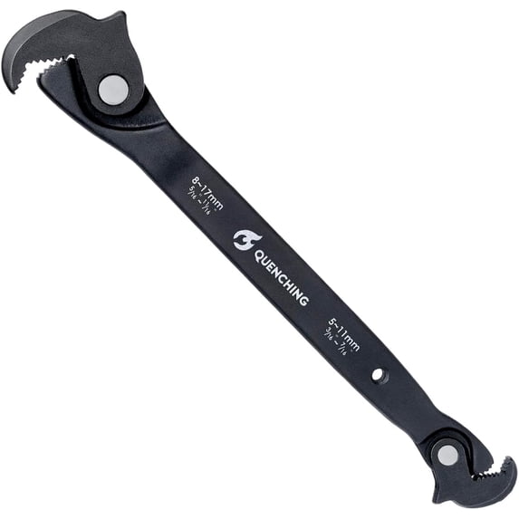 Self-Adjusting Dual Head Crowfoot Wrench, 3/16” -11/16”, 5-17mm, 8 ...