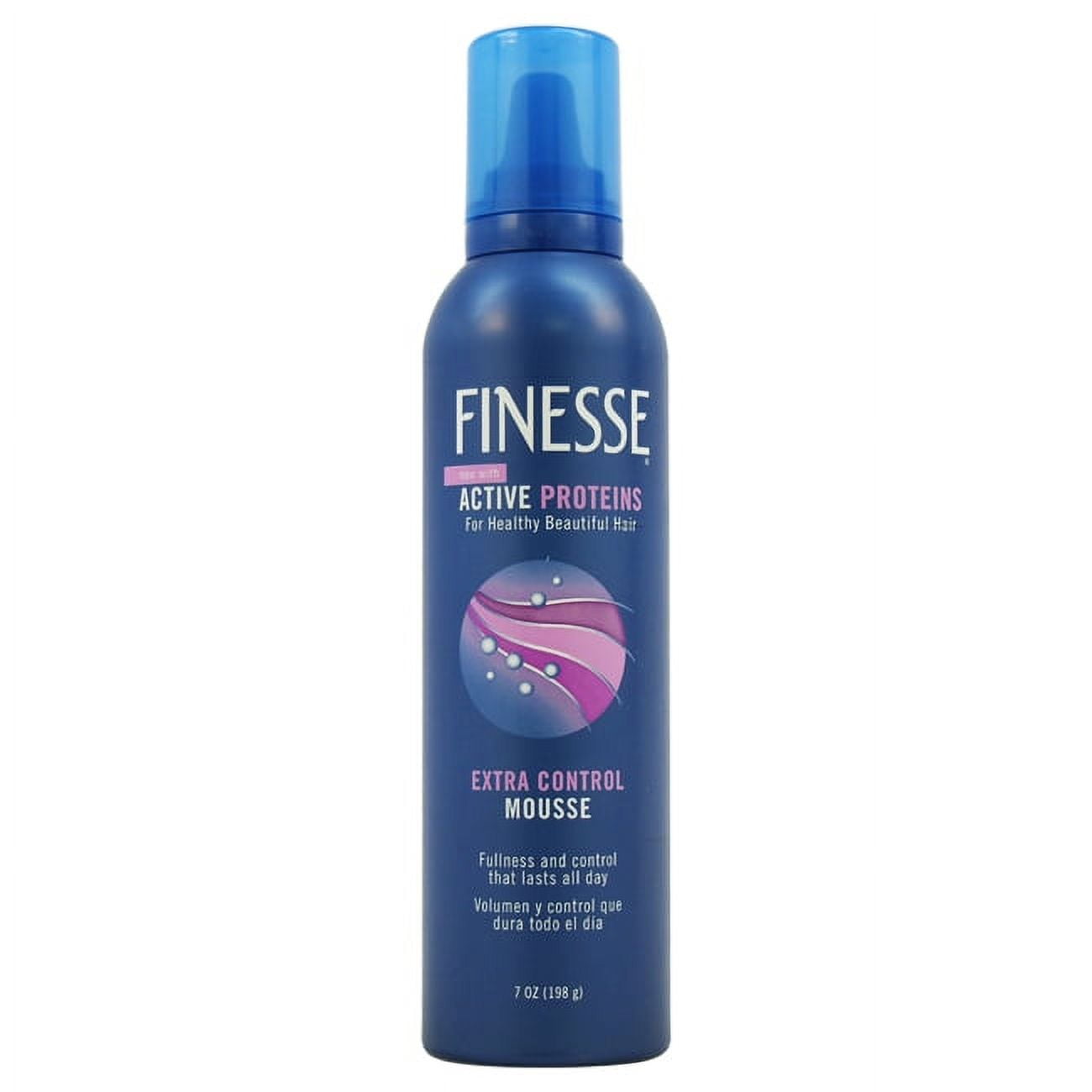 Finesse Unisex Self Adjusting Extra Control Mousse - 7 oz, Alcohol-free ...