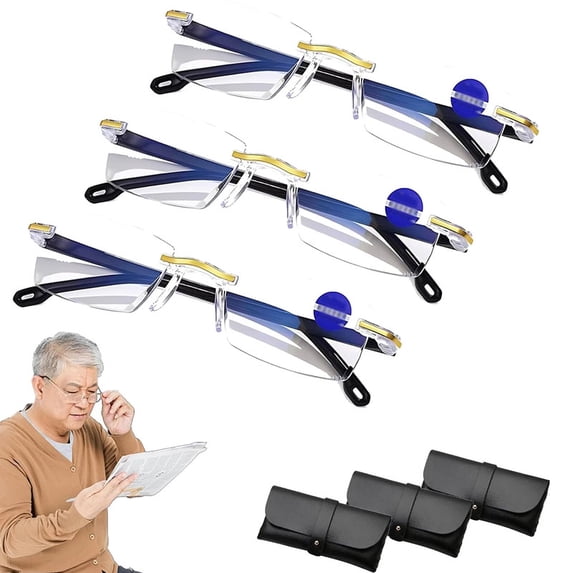 Self-Adjusting Glasses, Clarity Blue Glasses, Intelligent Auto Focus ...