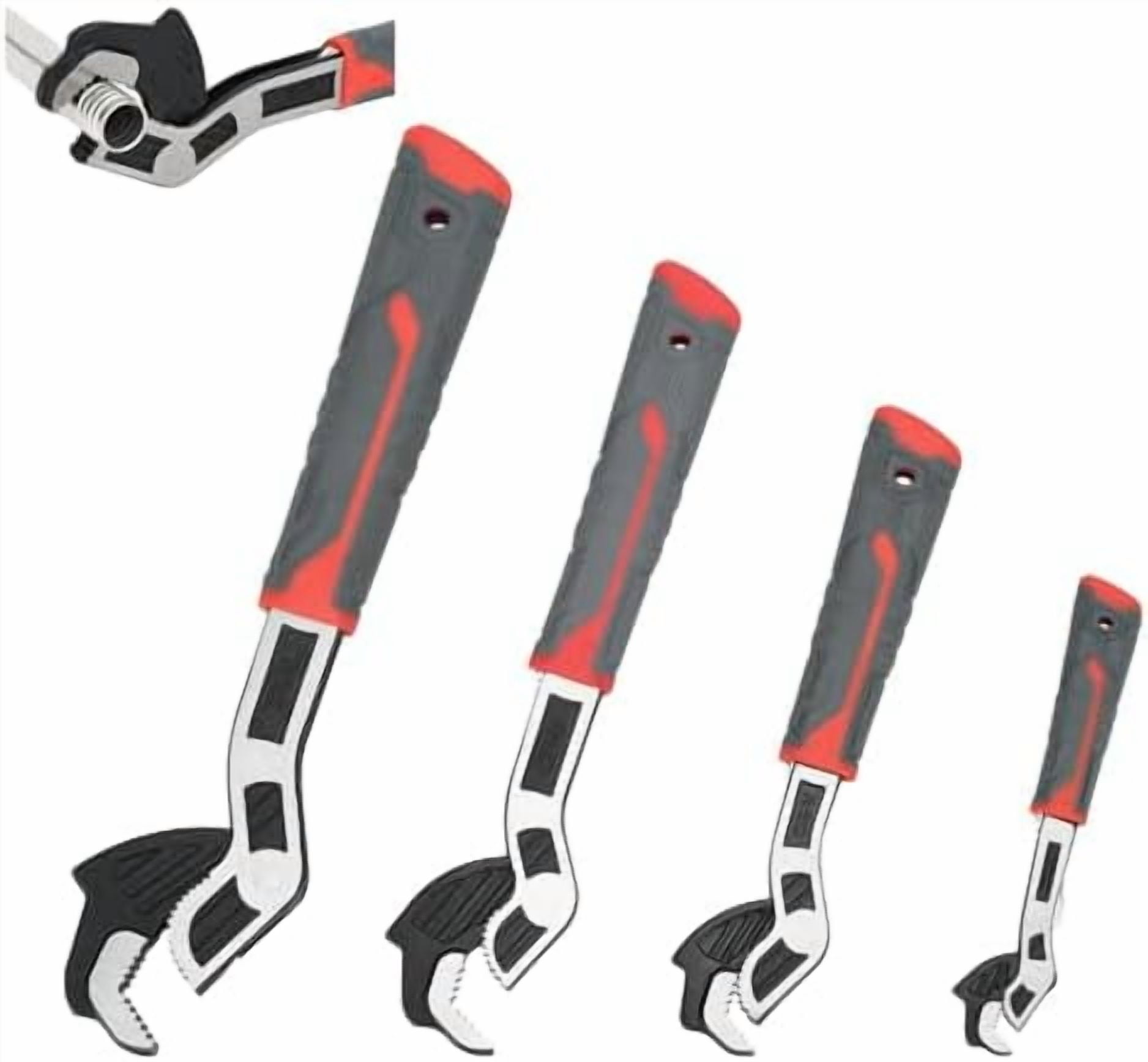 Self Adjusting Pipe Wrench, 6, 8, 10, 12 inch Multifunctional Self ...