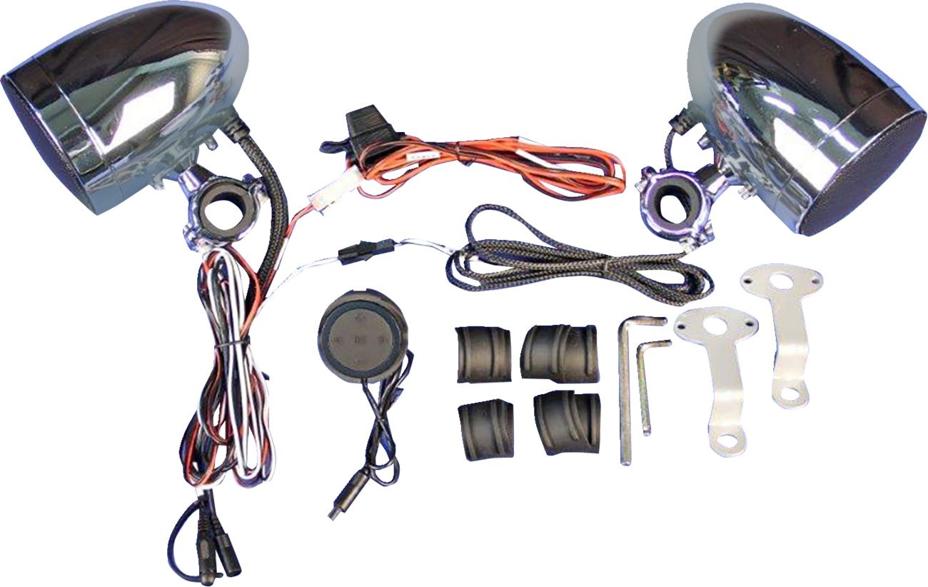 Self-Amplified Speaker Kit - Handlebar Mount - Bluetooth Mhas-Blu3 ...