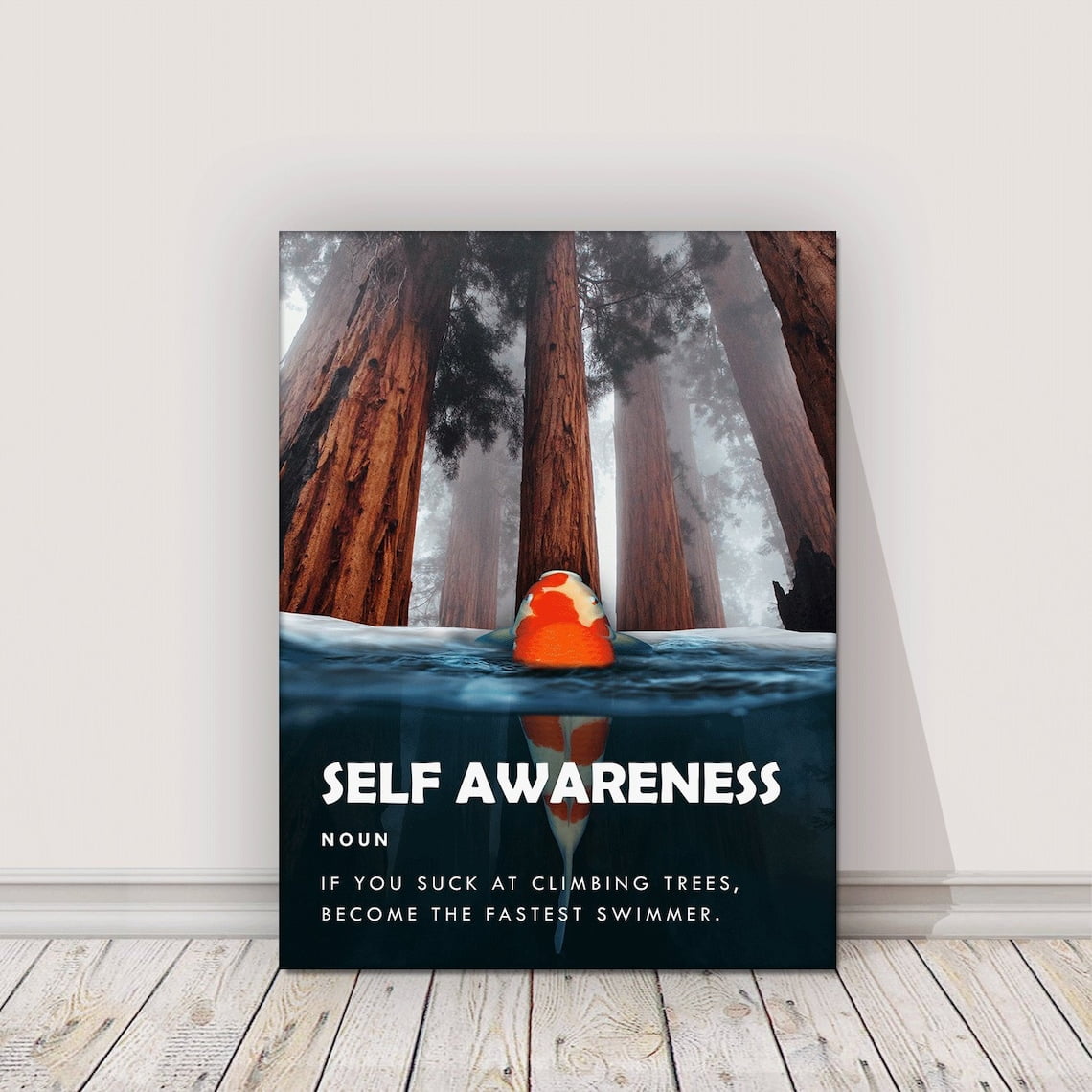 Self Awareness Noun Poster Wall Art Office Decor Entrepreneur ...