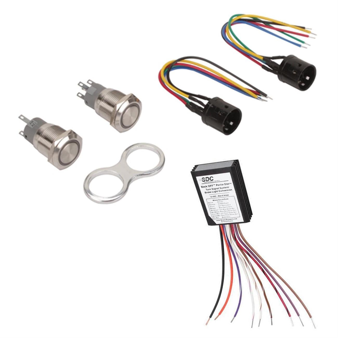 Self-Canceling Turn Signal Switch and Module Kit, Blue Switches ...