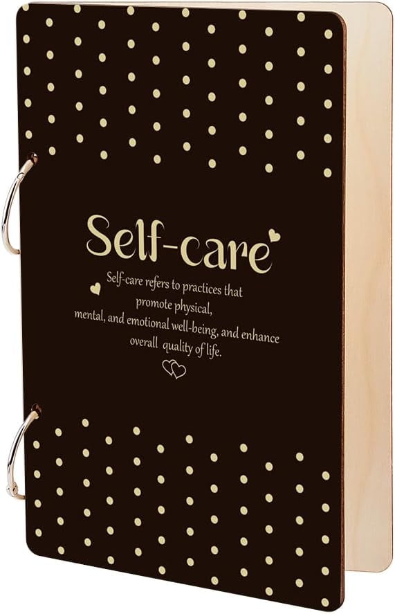 Self Care Greeting Card Holder Organizer Wooden Card Keeper Binder ...