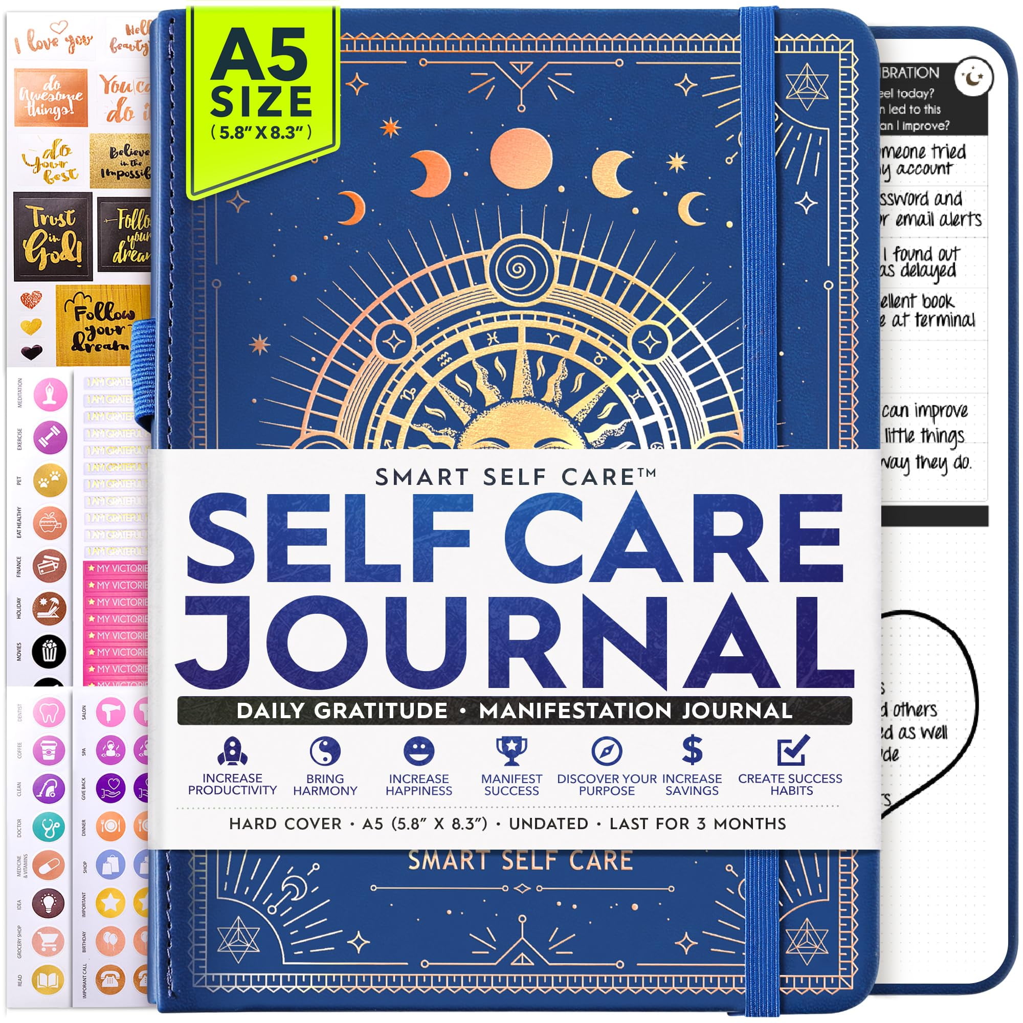 Self Care Journal - 5 Minute Mental Health & Manifestation Journal | 90 ...