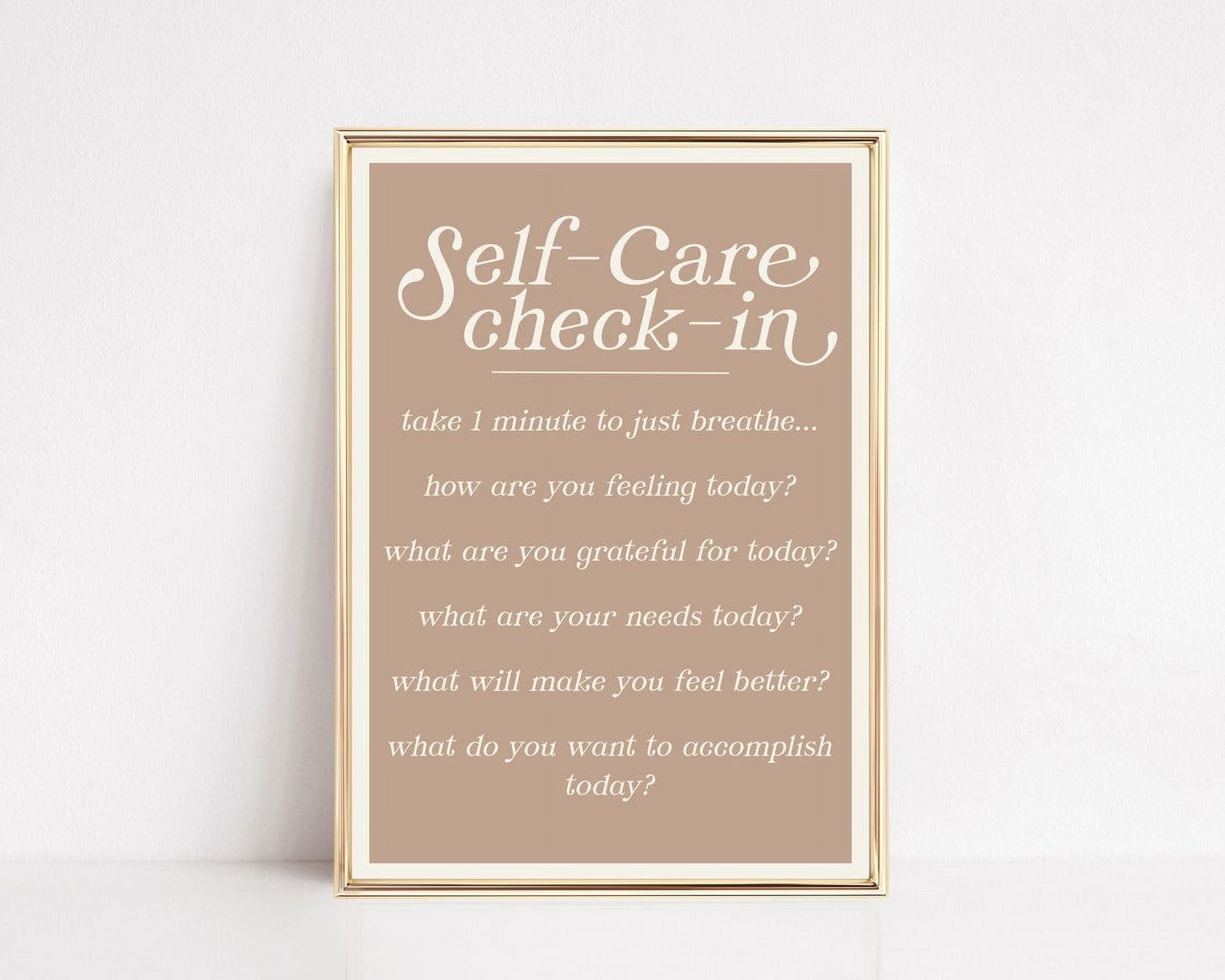 Self Care Poster Mental Health Print Mental Health Art Therapy Office ...