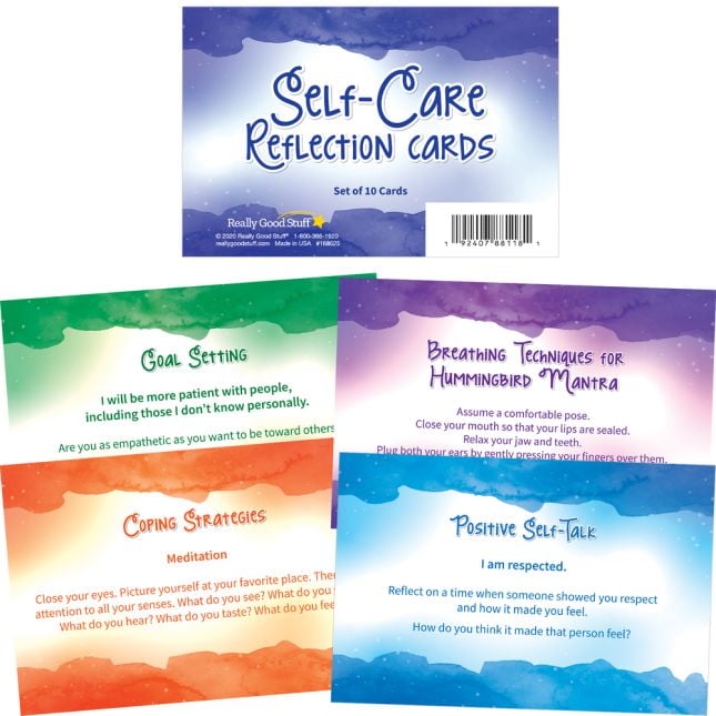 Self-Care Reflection Cards - Walmart.com