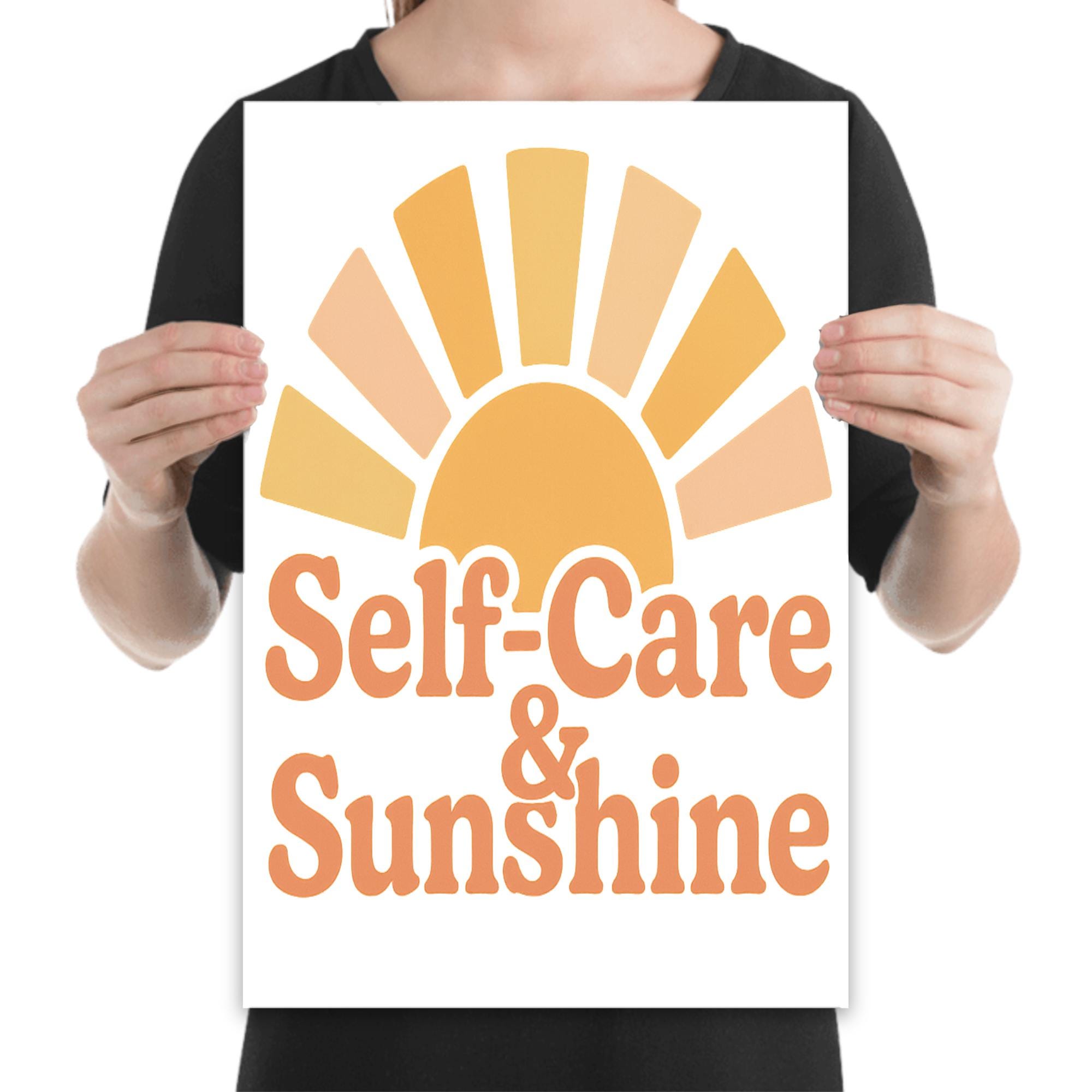 Self-Care Inspirational Wall Art - Yoga Enthusiasts - 13x19 Poster ...