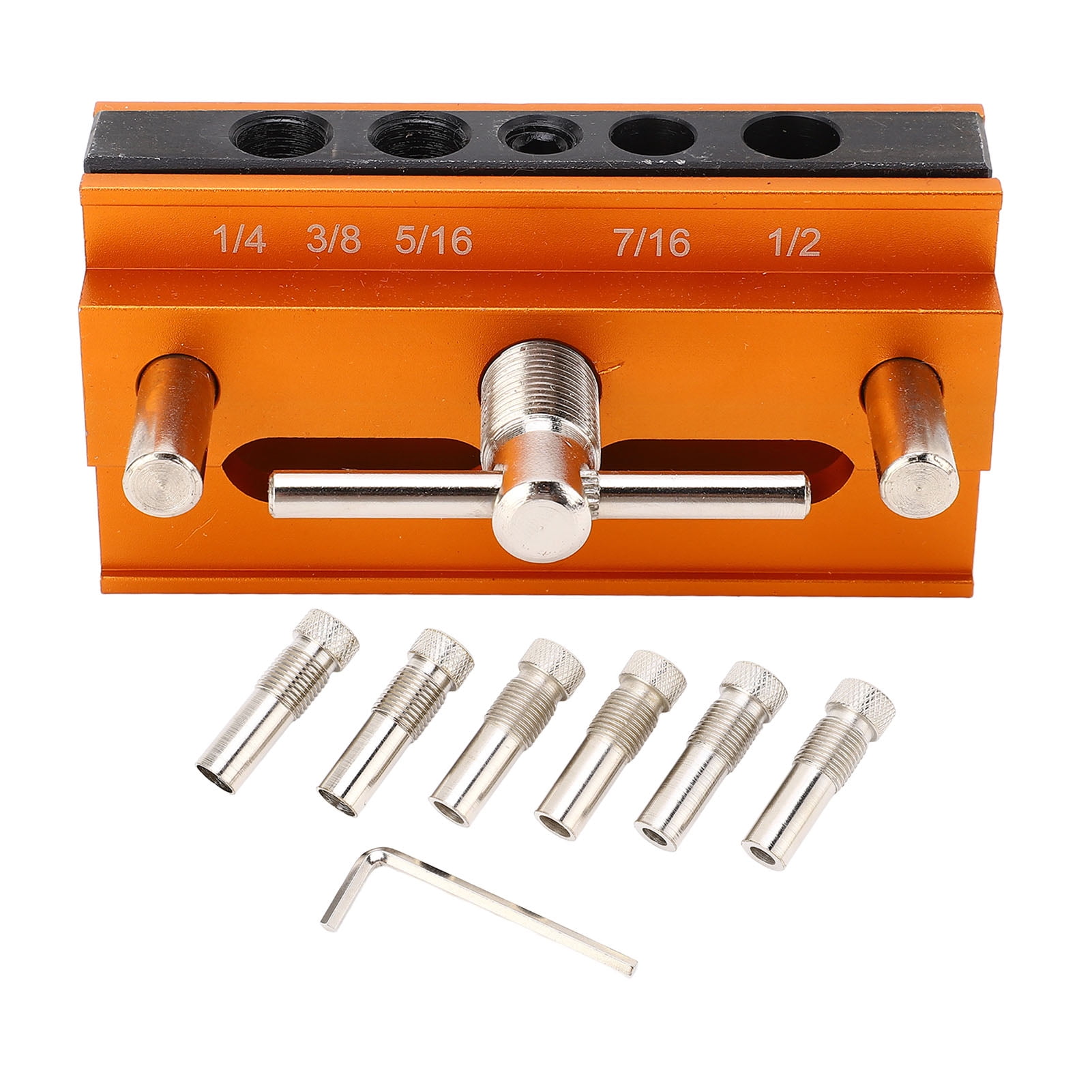 Self Centering Dowel Jig Kit Aluminum Alloy Anodized Orange Surface 4 ...