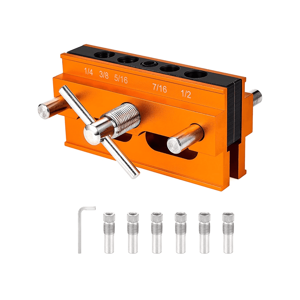Self Centering Doweling Jig, Locator Set with 6 Drill Guide Bushings ...