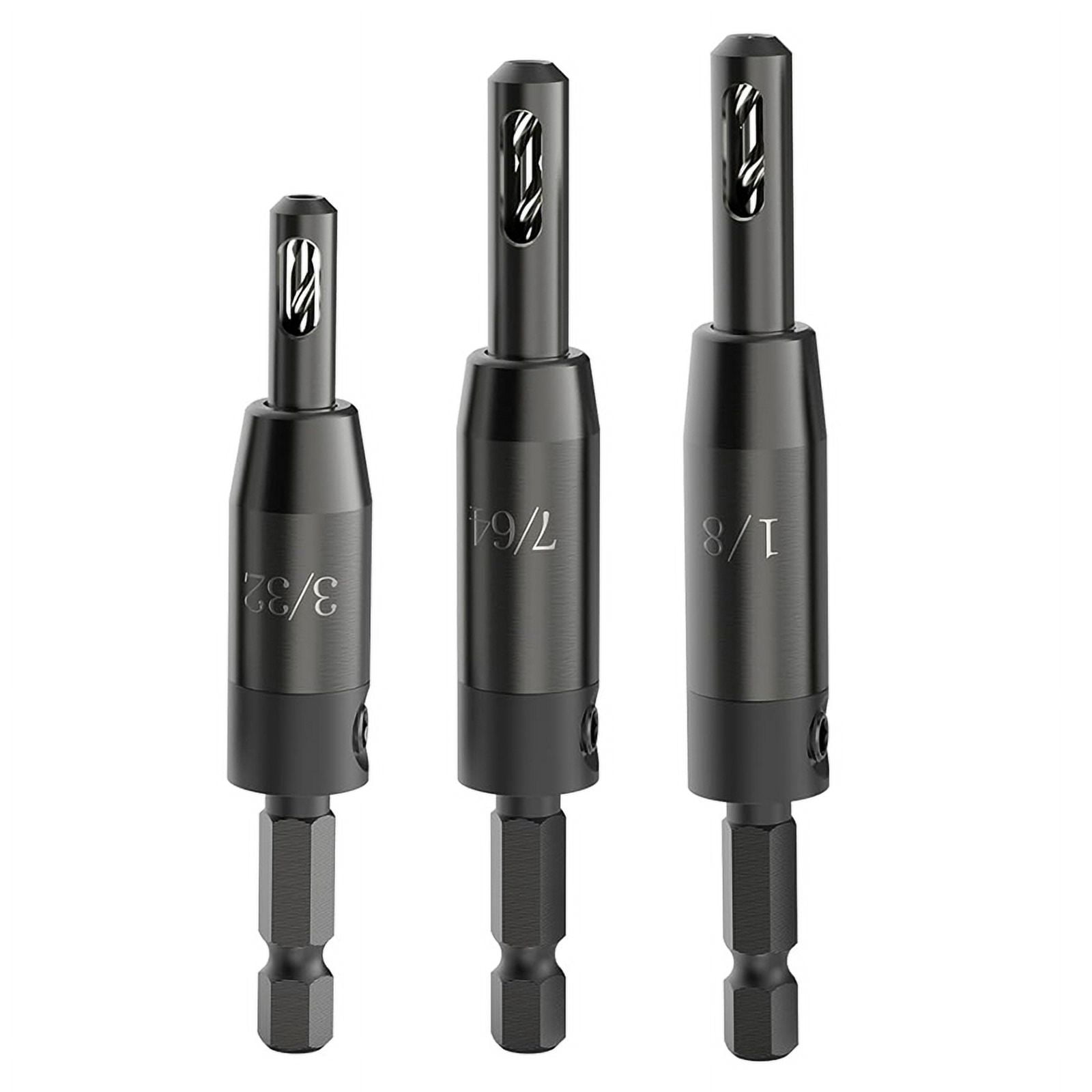 Self Centering Drill Bit Set, for 1/4 in Hex Shank Drill - Walmart.com