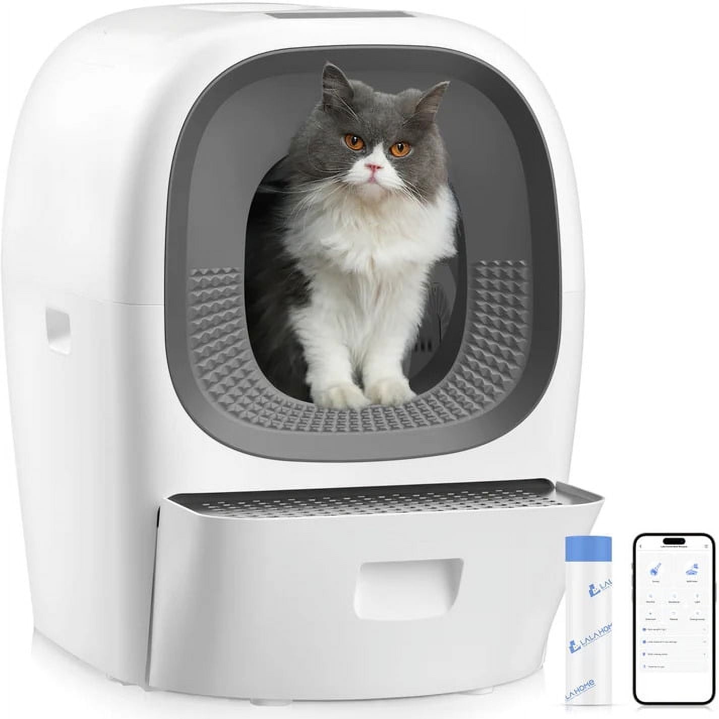 Lalahome Self-Cleaning Automatic Cat Litter Box Pro: Unbeatable Odor ...