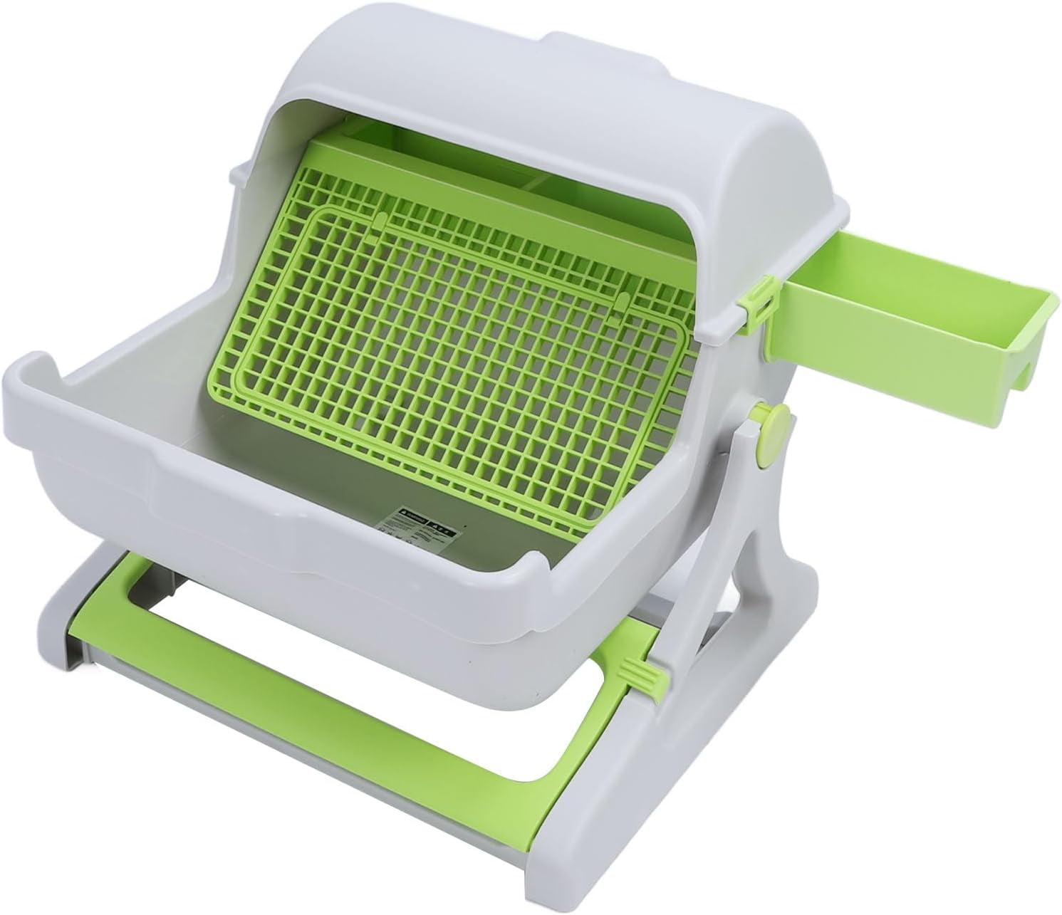 Self Cleaning Cat Litter Box, PP Plastic Semi Automatic Cat Litter Box ...