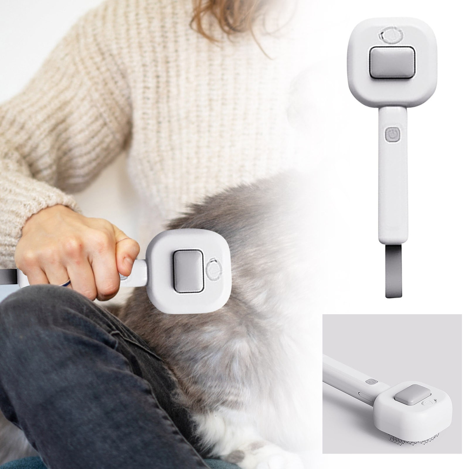 Self - Cleaning Cat Steam Brush for Shedding - Efficient Grooming ...