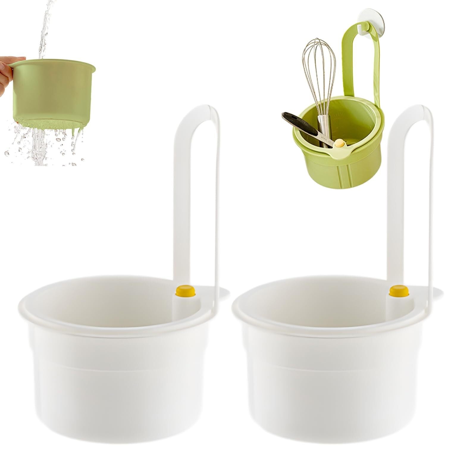 Self-Cleaning Kitchen Sink Food Waste Catcher Faucet Hanging,Press ...