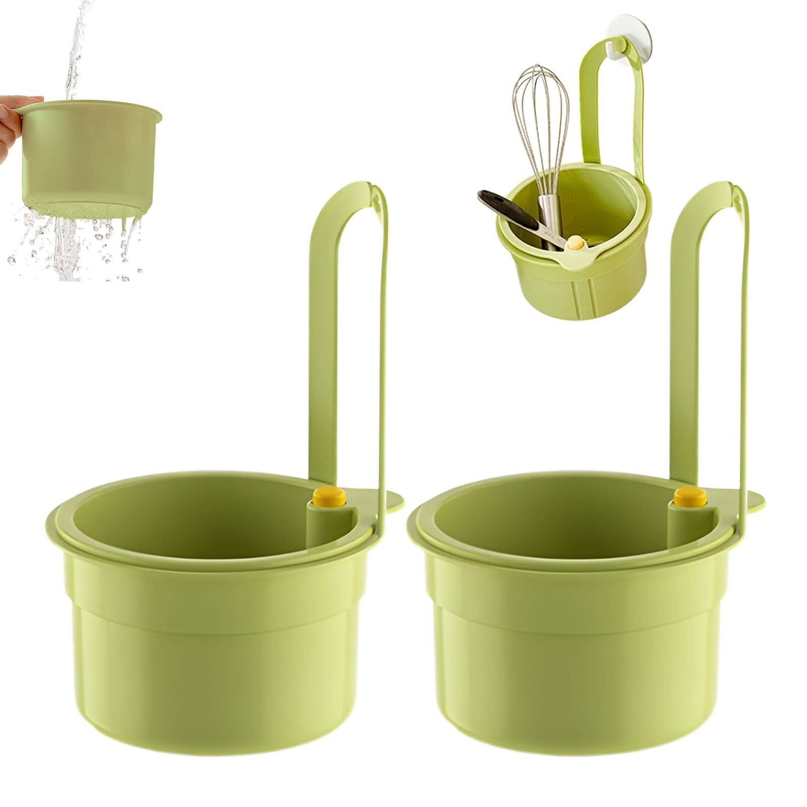 Self-Cleaning Kitchen Sink Food Waste Catcher Faucet Hanging,Press ...