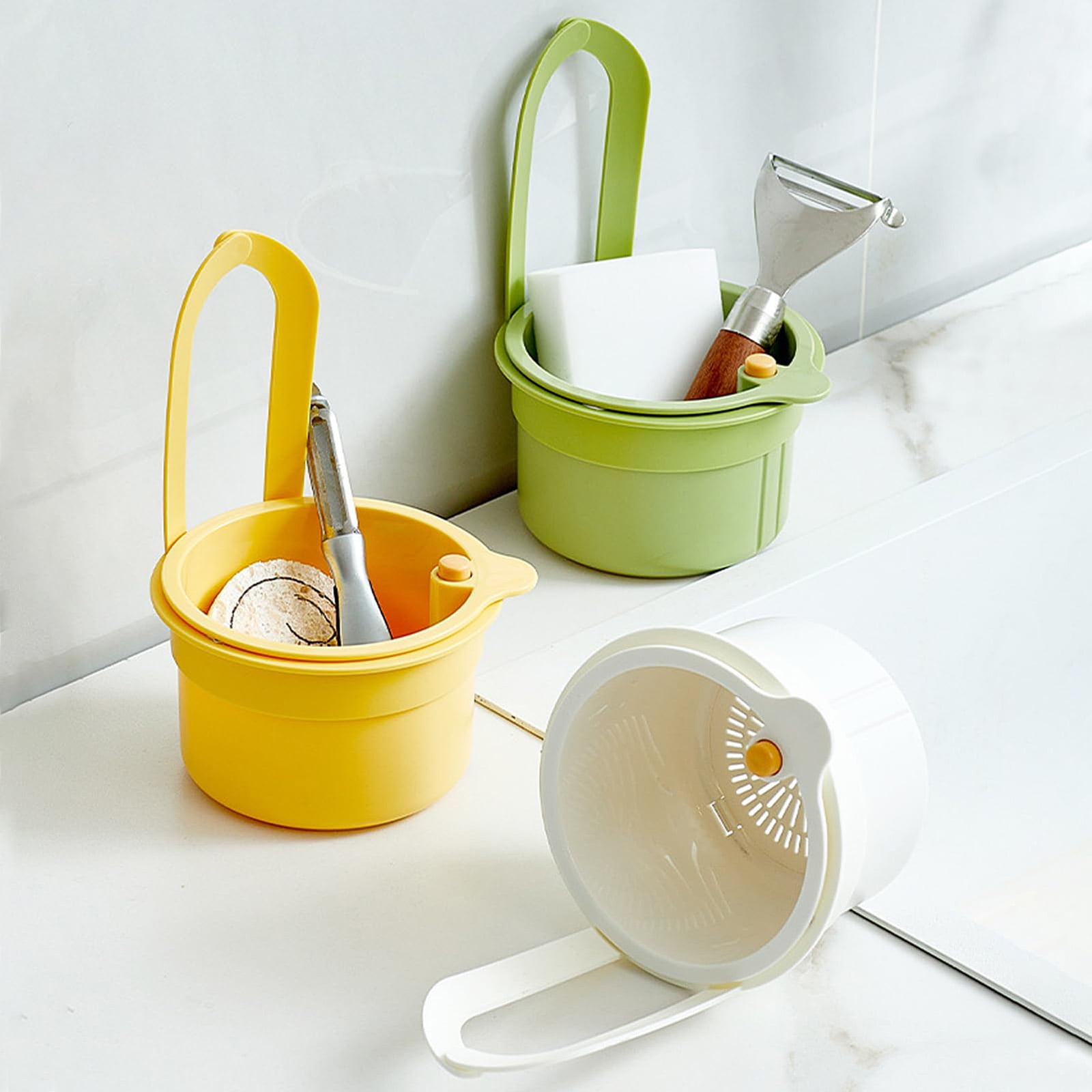 Self-Cleaning Kitchen Sink Food Waste Catcher Faucet Hanging,Sink ...