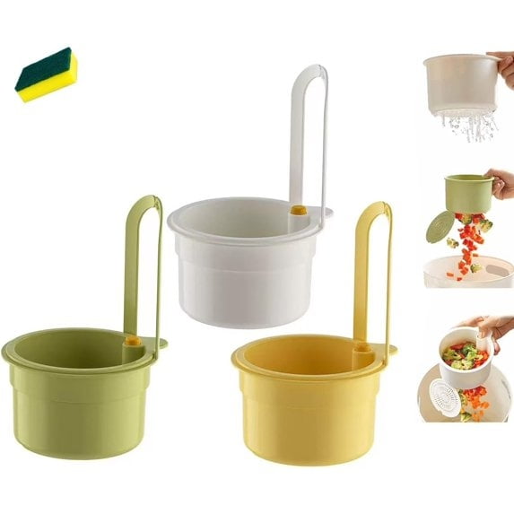 Self-Cleaning Kitchen Sink Food Waste Catcher Faucet Hanging, Upgraded ...