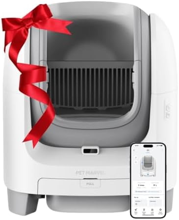 Self-Cleaning Litter Box, Open-Top Automatic Litter Box for Cats, 70L ...