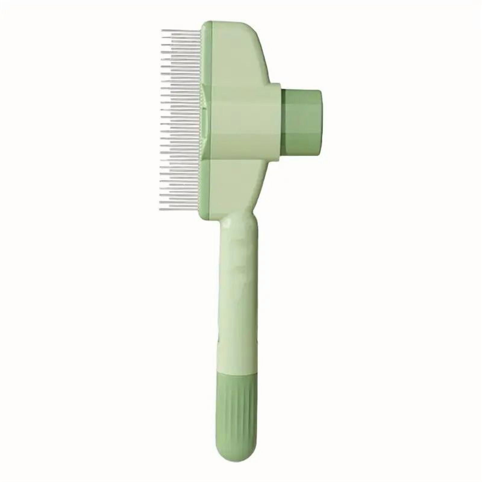 Self-Cleaning Pet Comb for Dogs & Cats – Dual-Length Stainless Steel ...