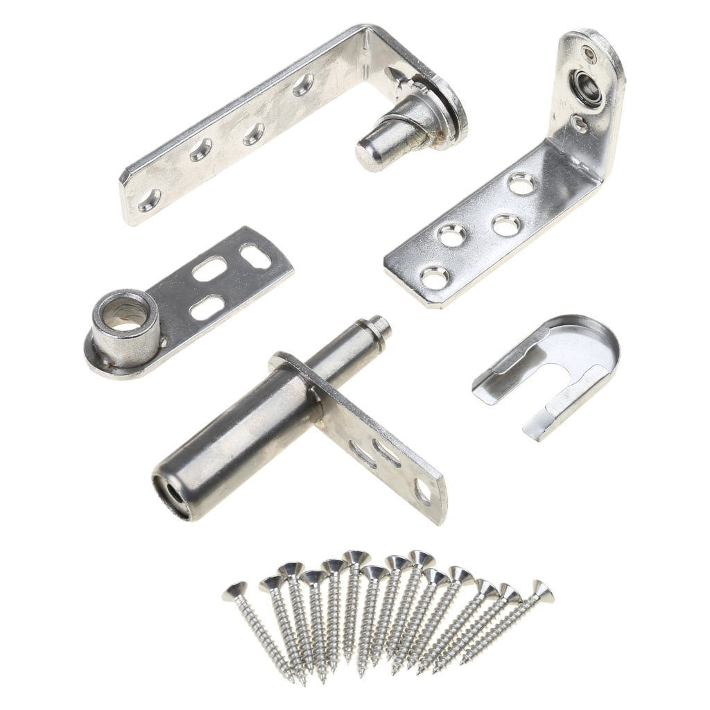 Self Closing Auto Return Hinge Stainless Steel Double Door Hinge Set ...