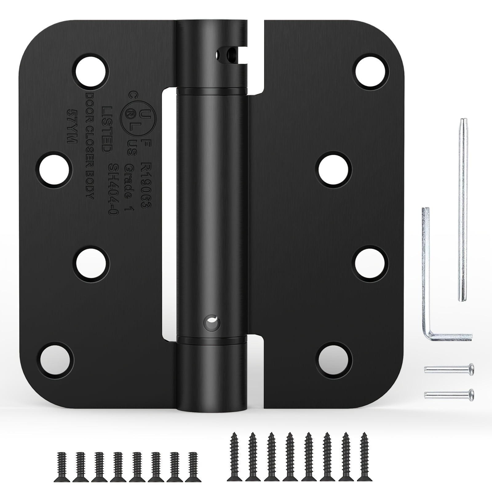 Self Closing Door Hinges, Auto Closing Spring Hinges with Adjustable ...