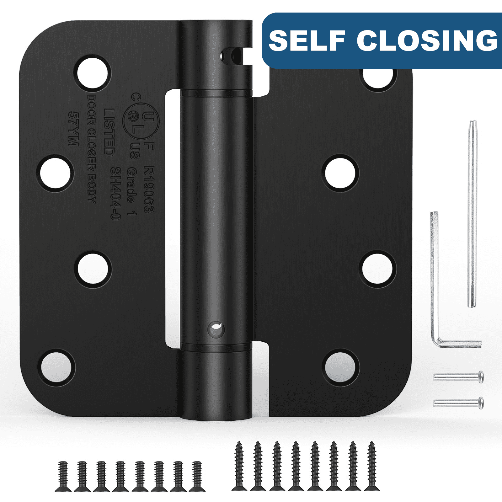 Treasem Self Closing Door Hinges, Auto Closing Spring Hinges with ...