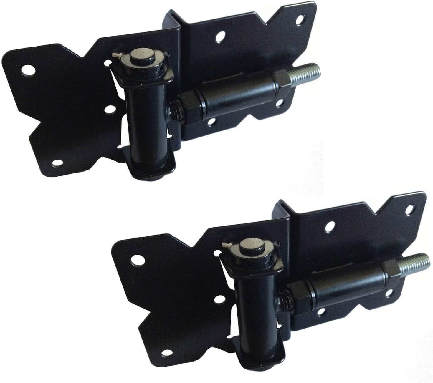 Self Closing Gate Hinges - Black - for , PVC and Plastic Fencing: Fence ...