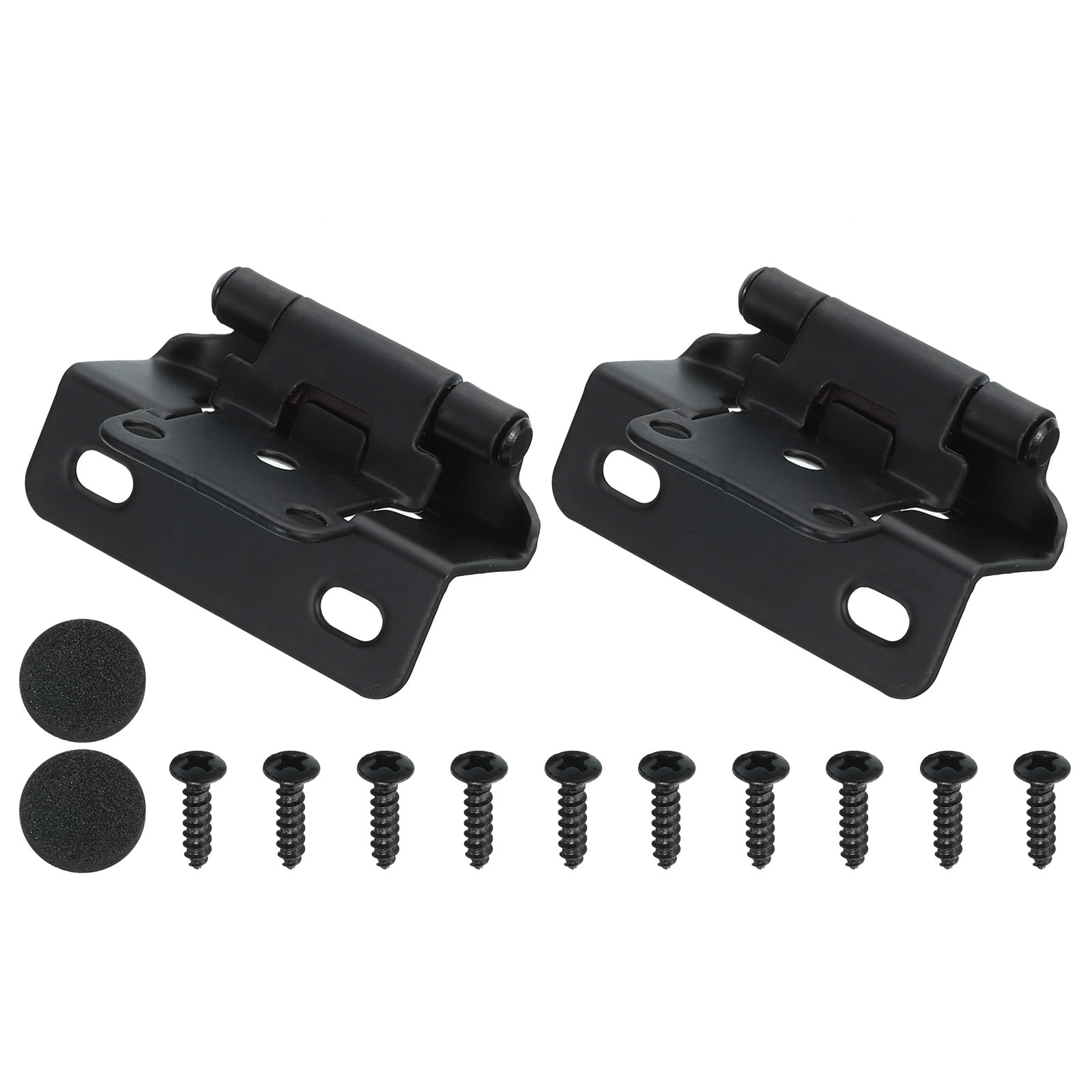 Uxcell Self-Closing Cabinet Hinges Semi-Overlay, Semi Concealed Flush ...
