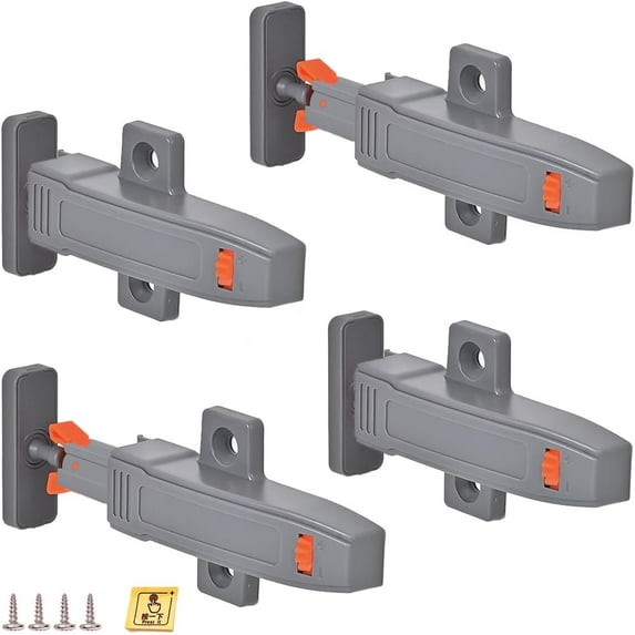 Self-Closing Push to Open Cabinet 4 Pack Door Latch Heavy Duty Latches ...