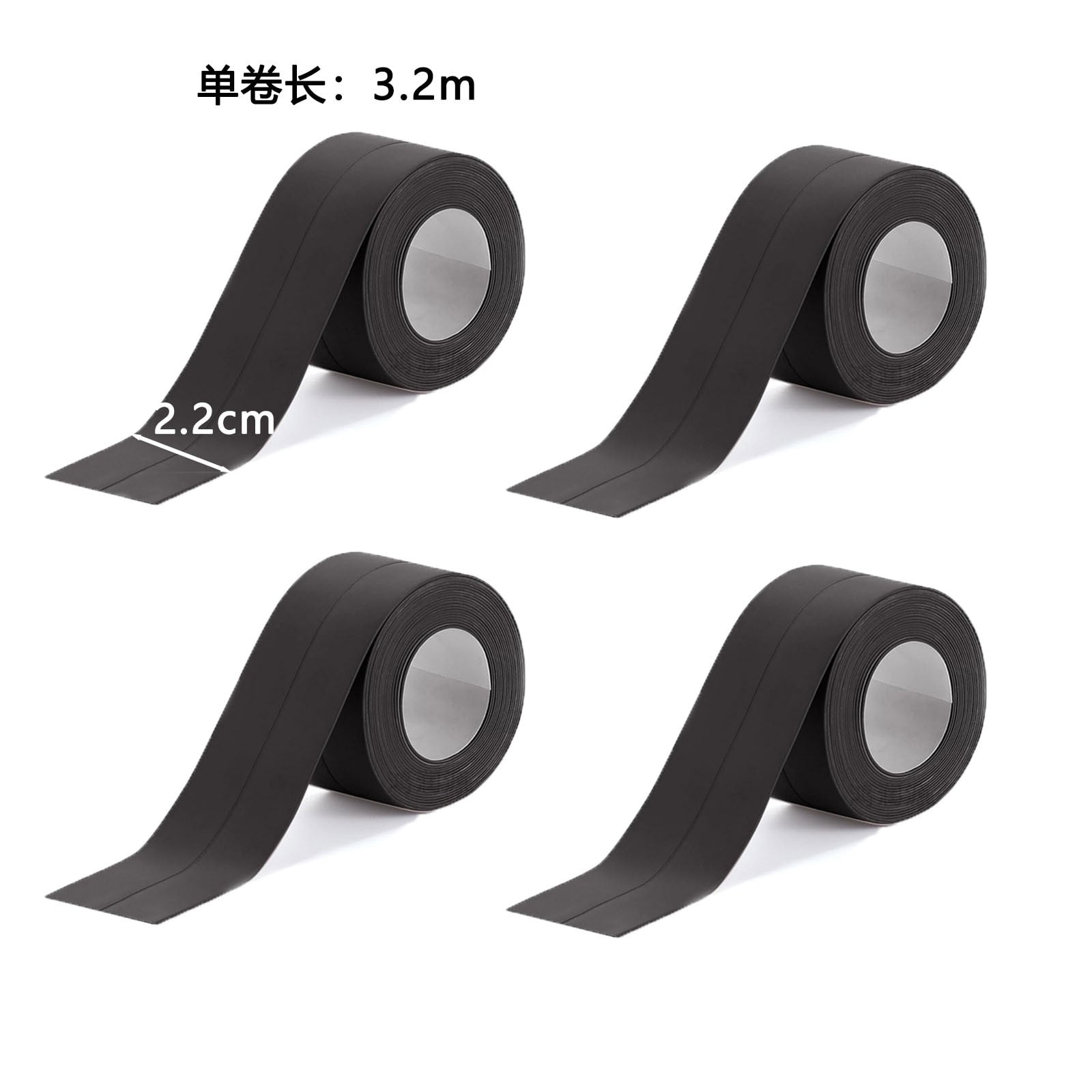 Self Corner Seal Strip For Black Wall Edges Flexible Sealing Tape To ...