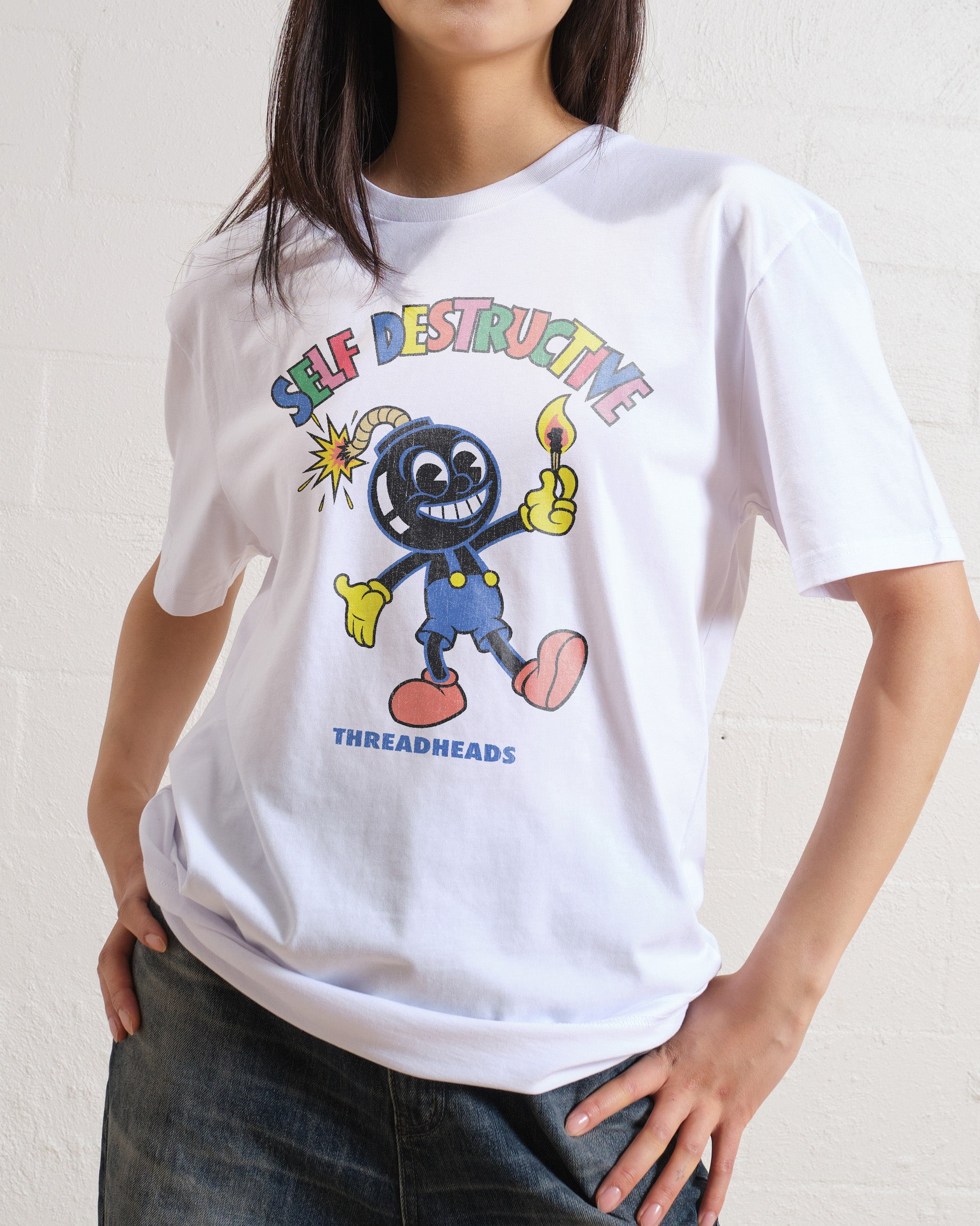 Self Destructive T-Shirt - Walmart.com