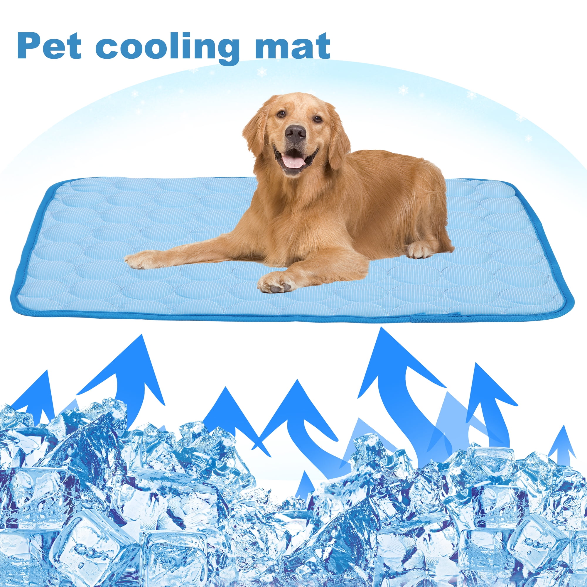 Self Dog Cooling Mat Breathable Pet Pad, Portable Pet Cooling Blanket ...
