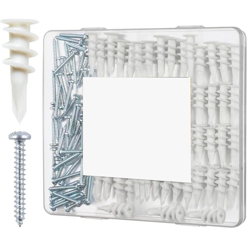 Self-Drilling Drywall Anchors 140Pcs Hollow Metal Wall Anchor And Screw ...