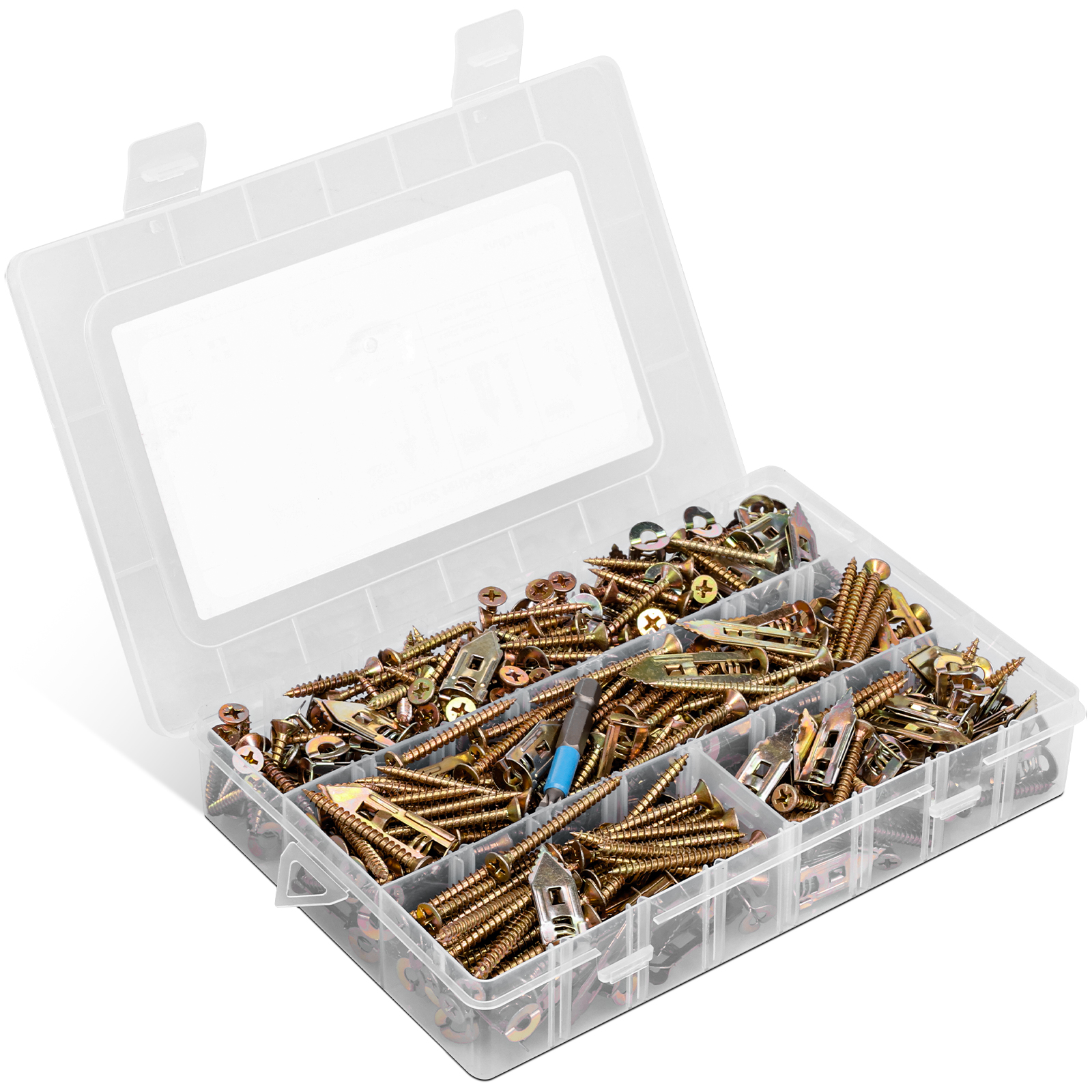 Self Drilling Drywall Screws Kit Easy to Use Expansion Wall Anchors Set ...